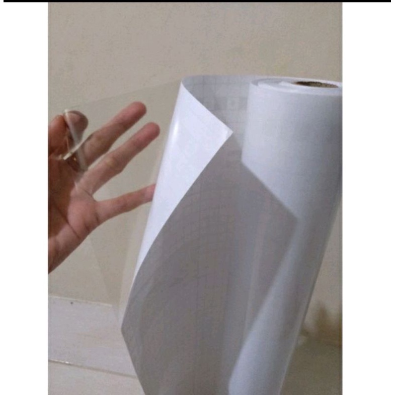 Jual Sticker Putih Transparan lebar 45cm | Shopee Indonesia