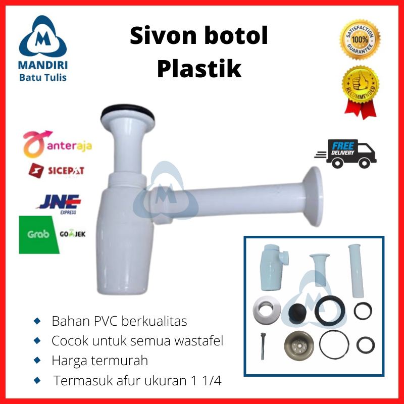 Jual Bottle Trap Wastafel - Sifon Botol Pvc 1 1/4" - Afur Selang ...