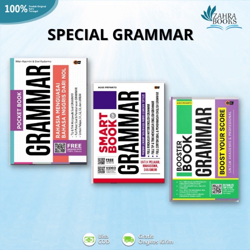 Jual POCKET BOOK GRAMMAR/Smart Book Of Grammar/ Booster Book Grammar ...