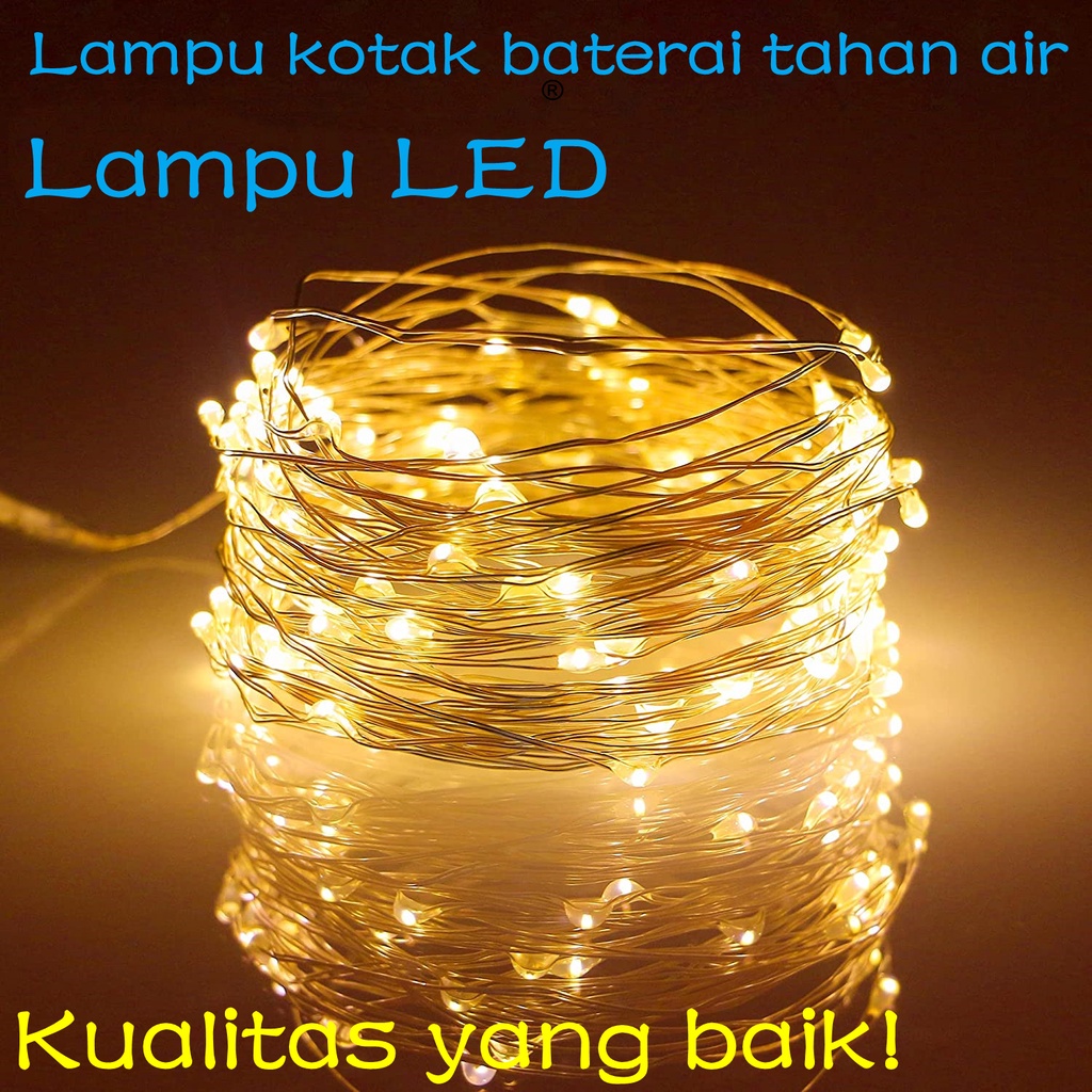 Jual LED Peri Lampu Kawat Tembaga String 1/3/5/10 M Liburan Luar ...