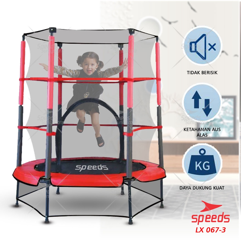 Jual SPEEDS Trampoline Dewasa Trampolin Anak 40" Lompat Trampolin Mainan Anak Fitness Gym 067-12 ...