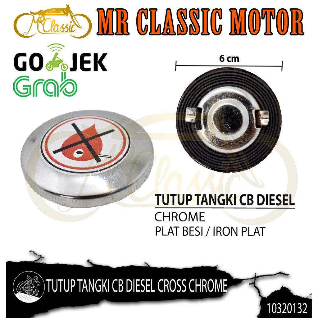 Jual Tutup Tangki Motor Custom CB Diesel Cross Chrome | Shopee Indonesia