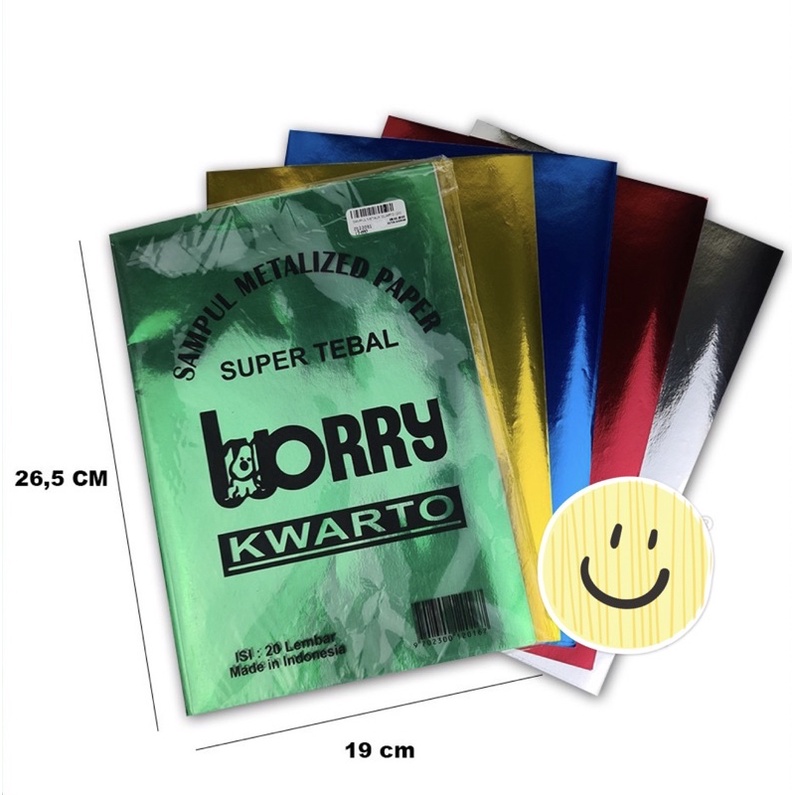 Jual SAMPUL BUKU TULIS METALIK WORRY UKURAN QUARTO (20 lembar) | Shopee ...