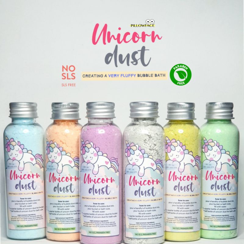 Jual Unicorn Dust - Super Fluffy Bubble Bath Powder (Sabun Mandi Busa ...