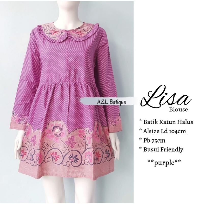 Jual ATASAN BLUS BATIK LISA | Shopee Indonesia