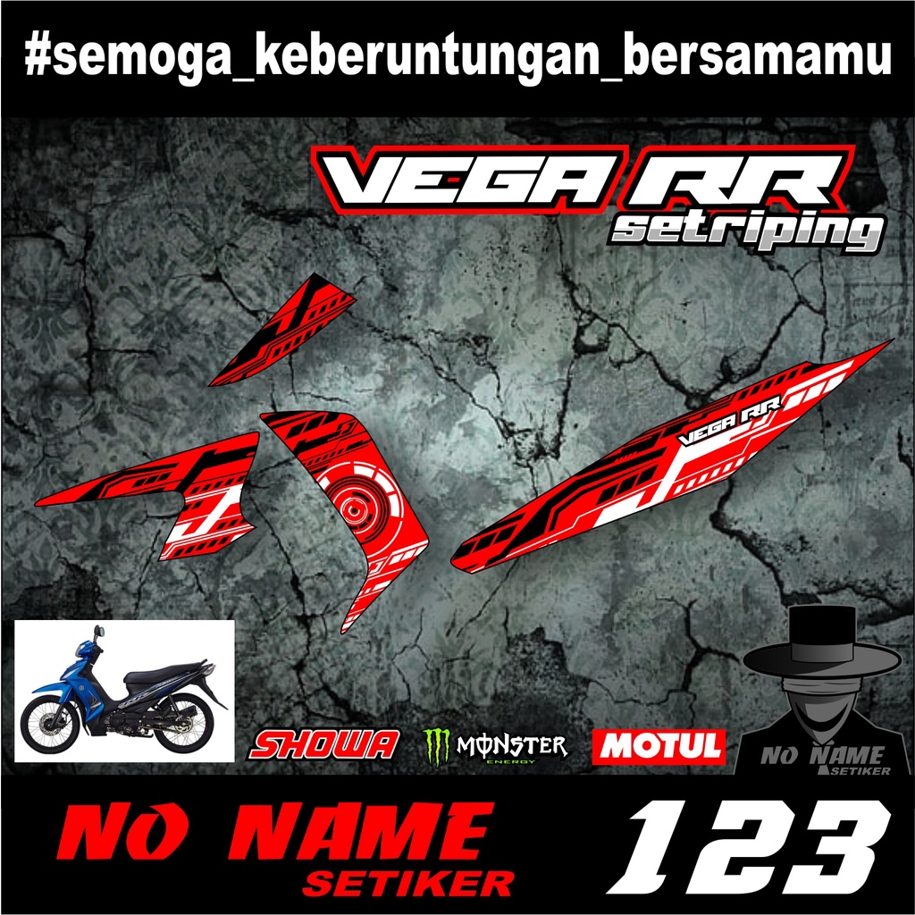 Jual Sticker Striping List Variasi (123) Vega RR - Striping Motor Vega ...