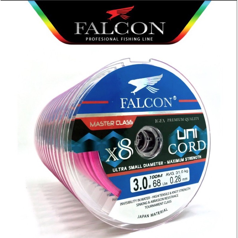 Jual Senar PE X8 Falcon Uni Cord Single colour Connecting | Shopee ...