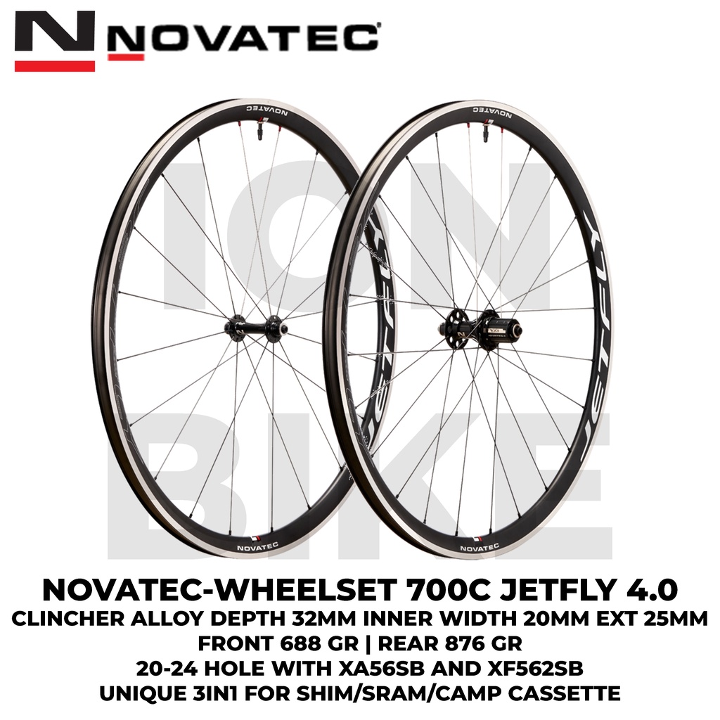Jual Wheelset Novatec Jetfly 700c Clincher U 4.0 Rim Brake Roadbike ...