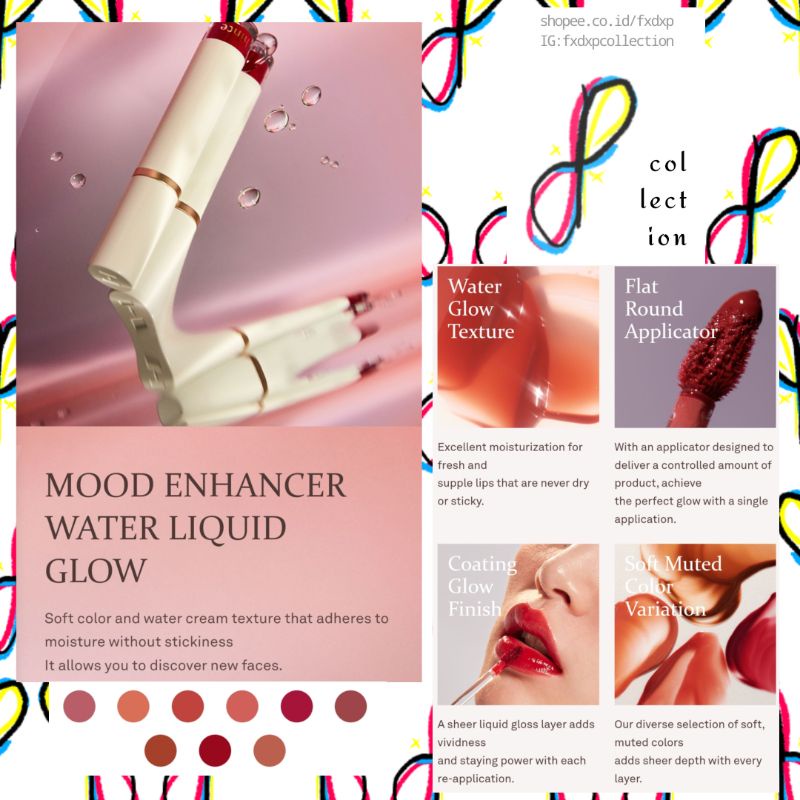 Jual hince Mood Enhancer Water Liquid Glow 4ml ( 13 Color Lip Tint ...