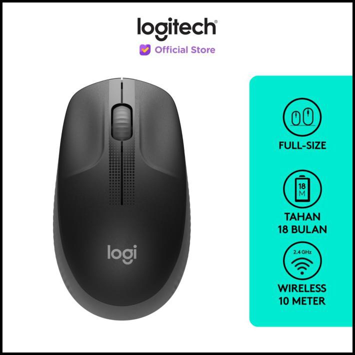 Jual Logitech Wireless Mouse M191 - Mid Grey | Shopee Indonesia