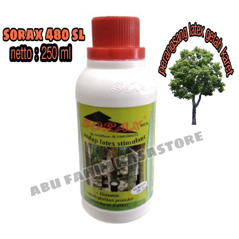 Jual SORAX PERANGSANG GETAH KARET / SORAX 480 SL 250 ML | Shopee Indonesia
