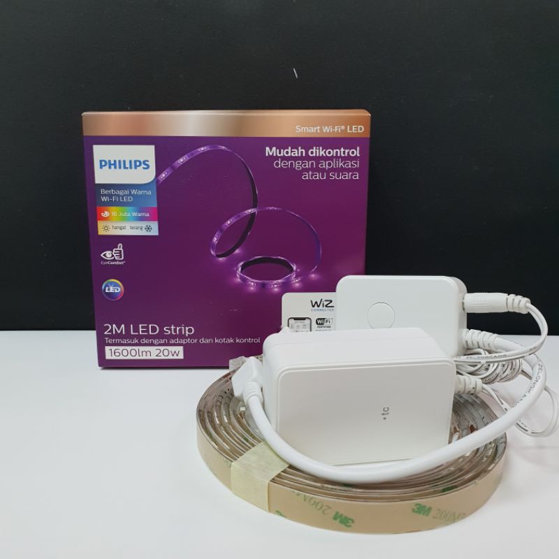 Jual Lampu LED Strip Wifi RGB 2m Paket (Adaptor + Kotak Kontrol ...