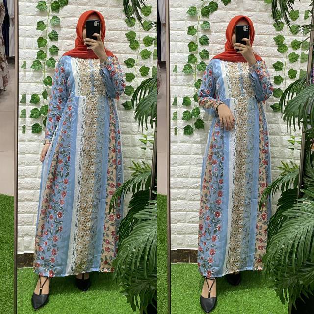 Jual Gamis motif bunga Ori | Shopee Indonesia