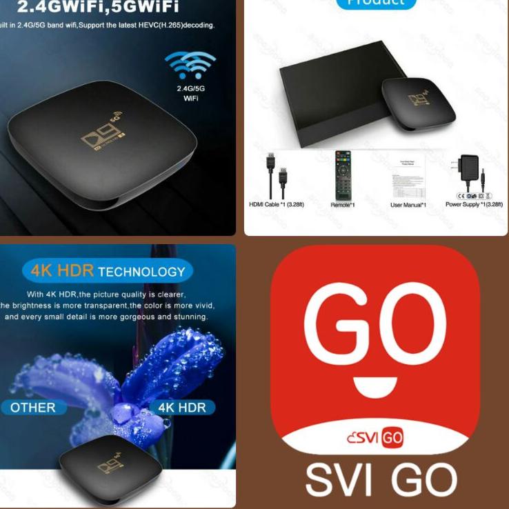 Jual Paling Sesuai.. D9 TV BOX STB DUAL BAND 5G WiFI + SVI GO LIFETIME ...