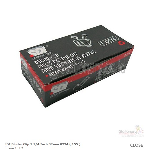 Jual SDI Binder Clip 1 1/4 Inch 32mm 0224 ( 155 ) | Shopee Indonesia