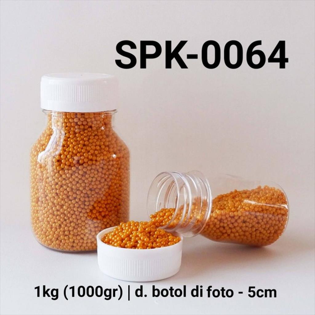 Jual SPK-0064 Sprinkles sprinkle sprinkel 1kg 1 kg kilo mutiara orange ...