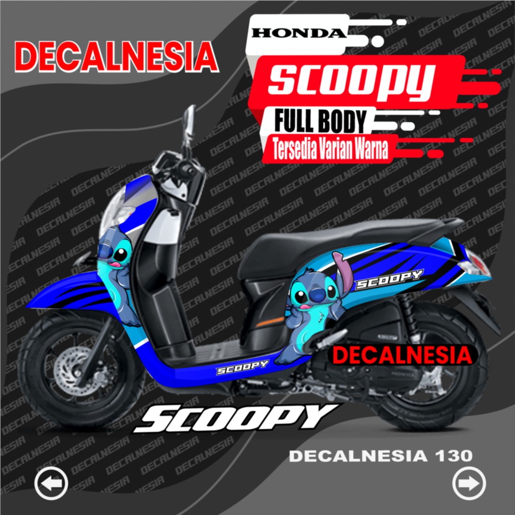 Jual Decal Scoopy Variasi Racing Stiker Motor Scoopy - Sticker Scoopy ...