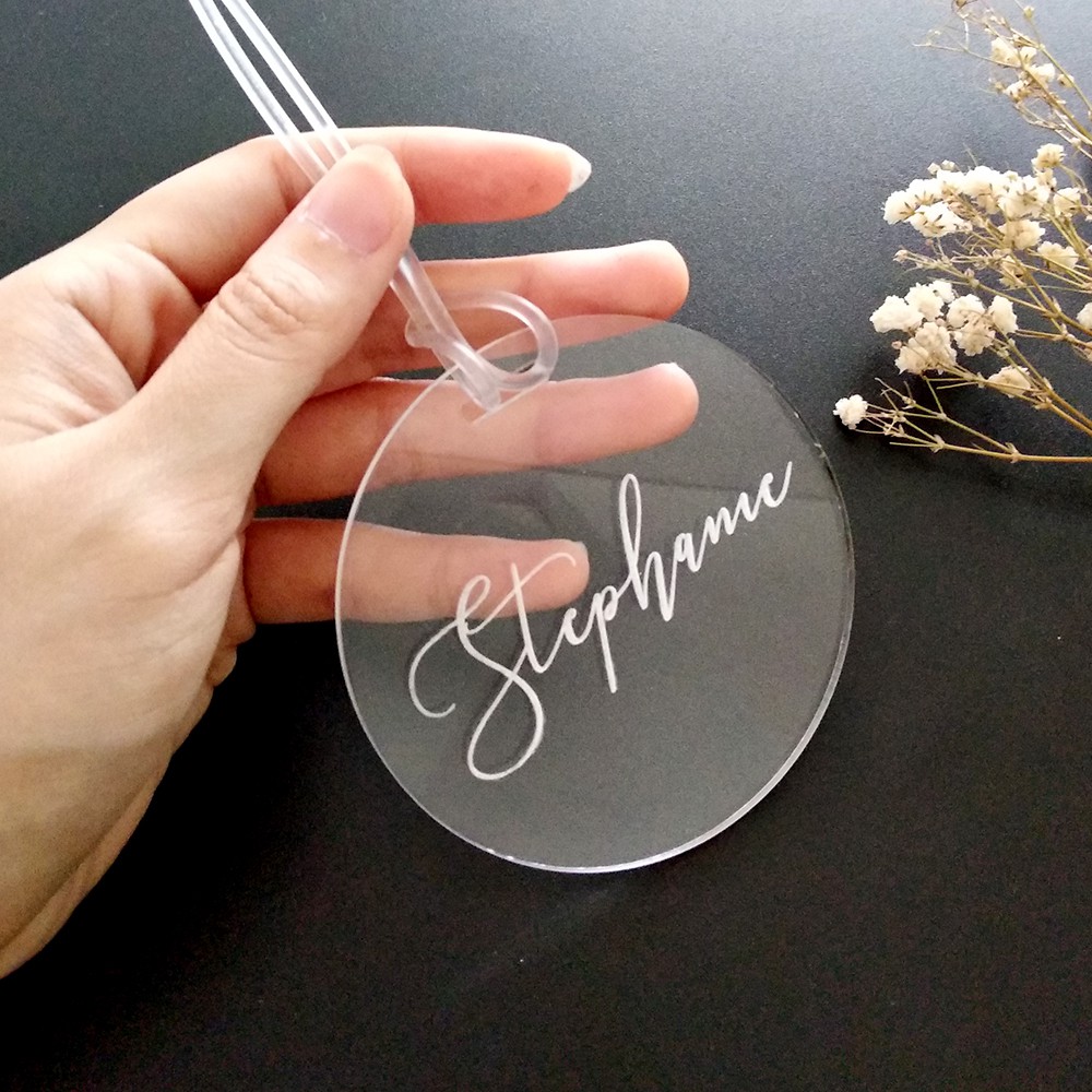 Jual Acrylic Tag Custom | Bag Tag Akrilik | Hampers Tag Akrilik ...