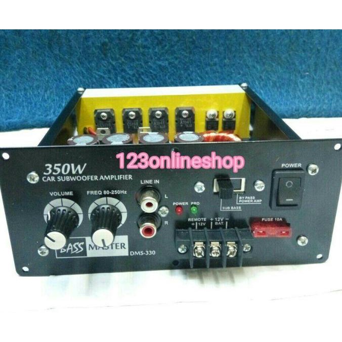Jual Power Kit Subwoofer/Monoblock Dms-330 Bass Master+Kabel Set 5M ...