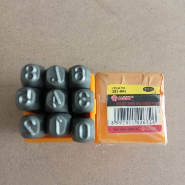 Jual Plong angka merk jason ukuran 6mm | Shopee Indonesia