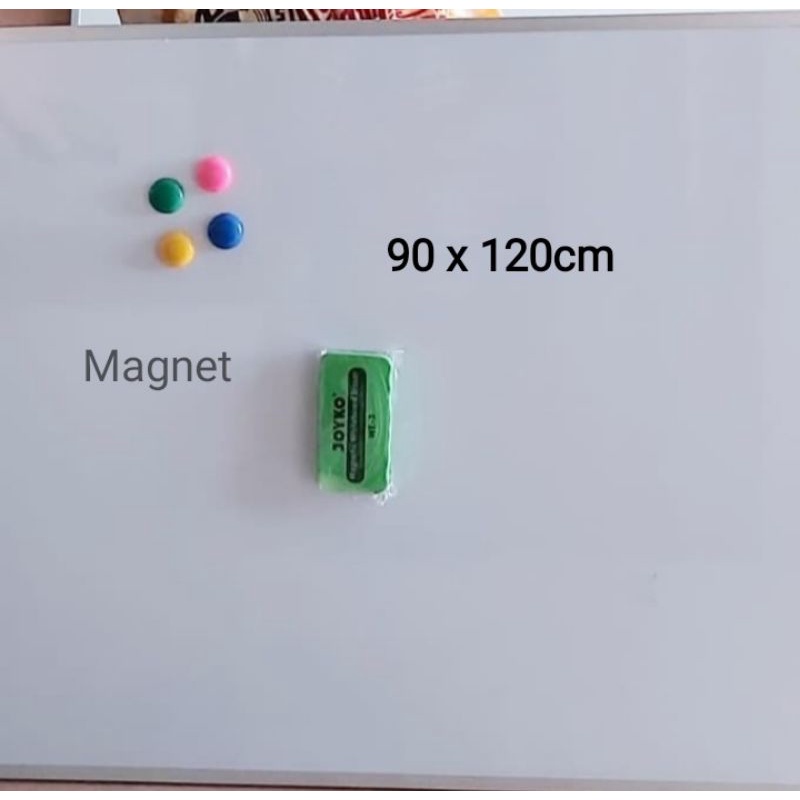 Jual Whiteboard / papan tulis magnet gantung 90 x 120 cm papan tulis ...