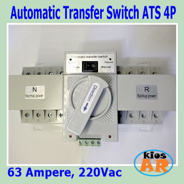 Jual Automatic Transfer Switch ATS 4P 220VAC 63A | Shopee Indonesia