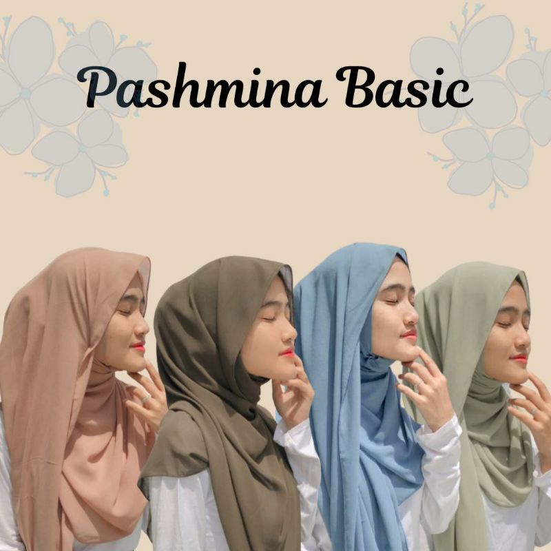 Jual pashmina basic 180*75 | Shopee Indonesia