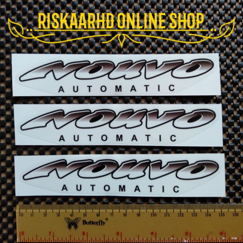 Jual Sticker Logo Nouvo Automatic Transparan | Shopee Indonesia