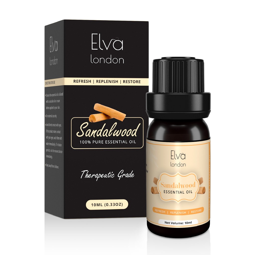 Jual Elva London 100% Sandalwood Essential Oil - Minyak Esensial Wangi Kayu Cendana ...