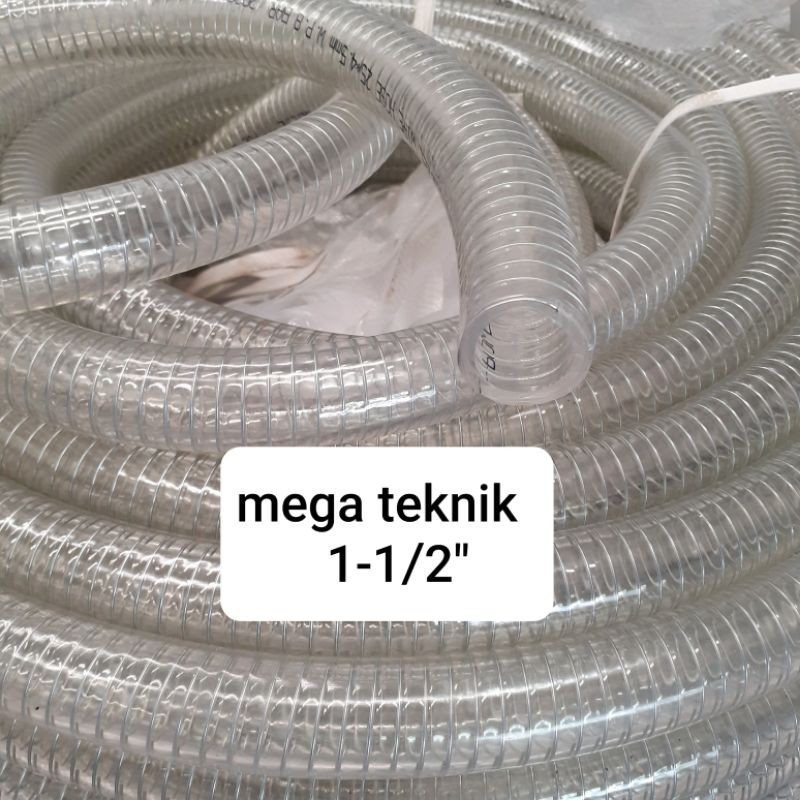 Jual Selang PVC Kawat Spiral 1-1/2"/Selang Spring Hose 1,5"/Selang ...