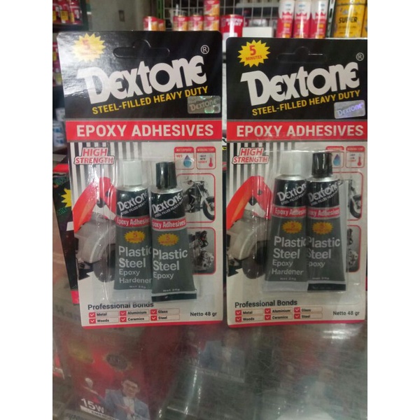 Jual LEM EPOXY / BESI / SERBAGUNA DEXTONE 5 MENIT Lem Besi Dextone 48g ...