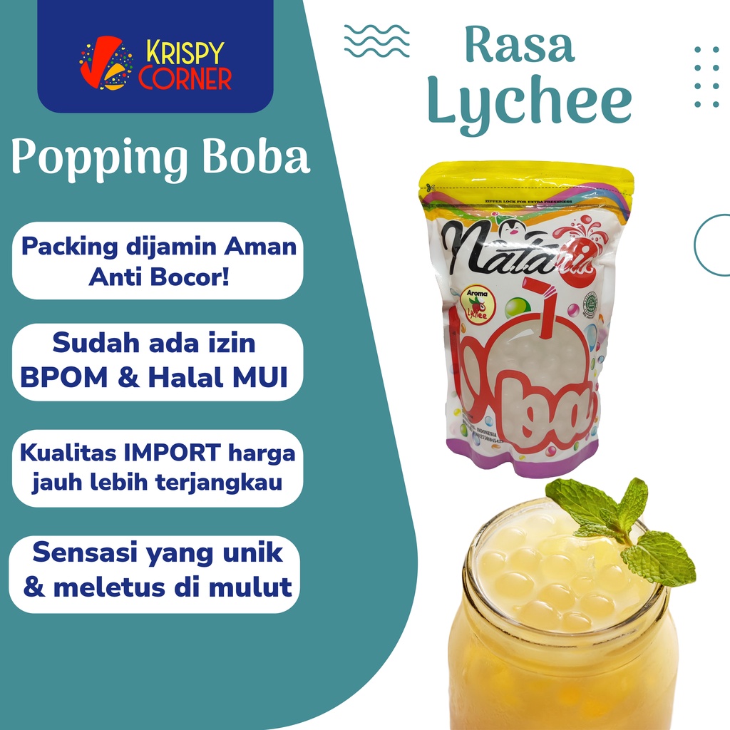 Jual Popping poping Boba Leci 500g - Jelly Mutiara - Topping Minuman ...