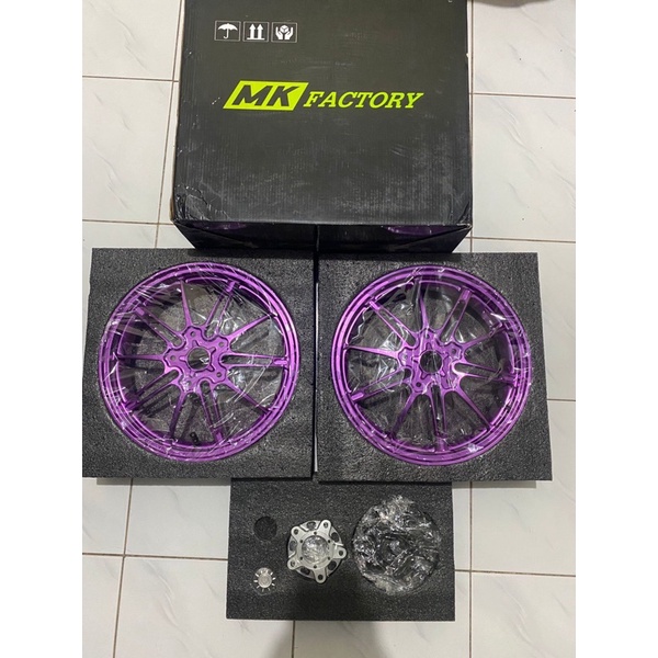 Jual Mk Factory Drag Rims R'12 Special Colour Purple Brand New | Shopee ...
