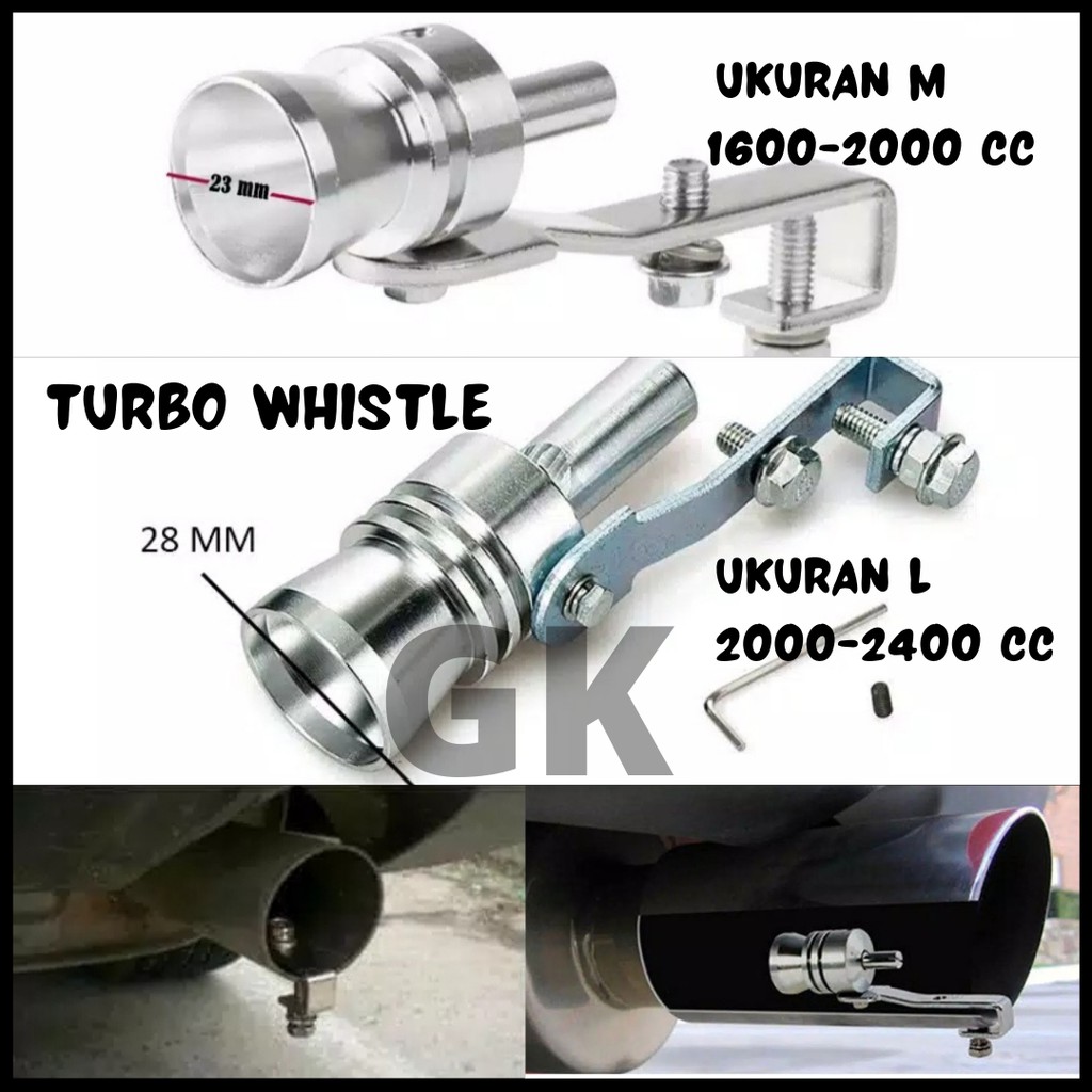 Jual Turbo Whistle Siul Suara Efek Turbo Knalpot Mobil Size M 1500 ...