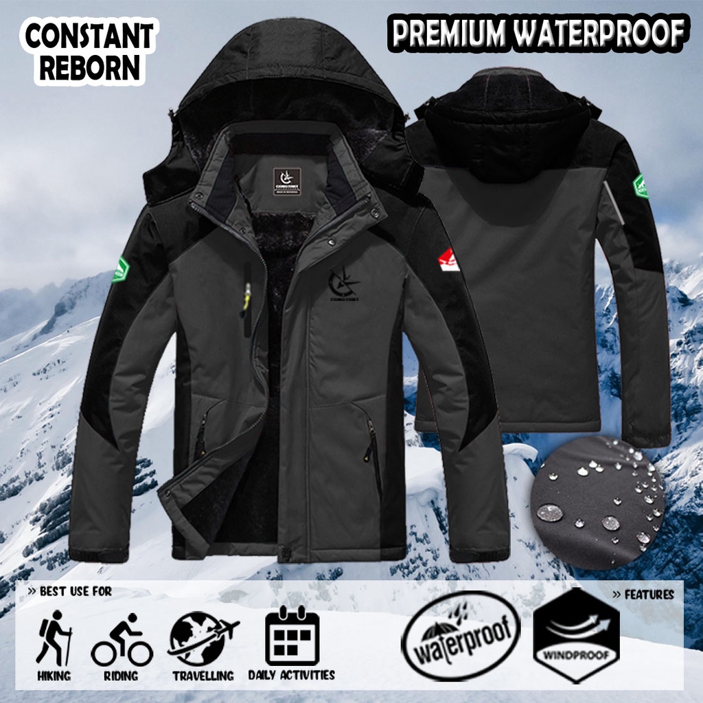 Jual Jaket Outdoor Waterproof Pria Jaket Gunung Anti Air Bahan Tebal ...