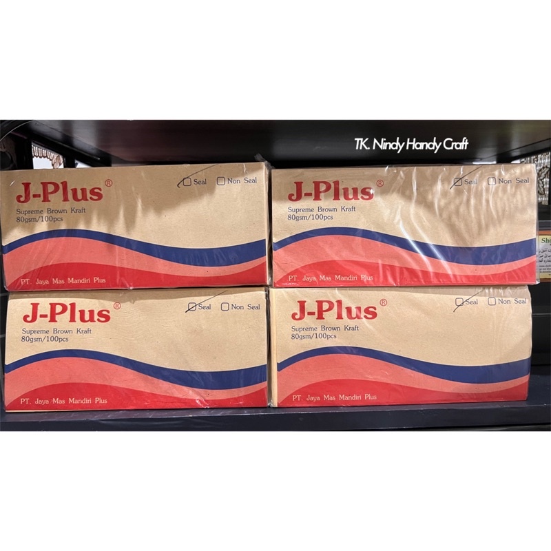 Jual Amplop coklat J-Plus Dengan Perekat Per Pack - Amplop Coklat ...