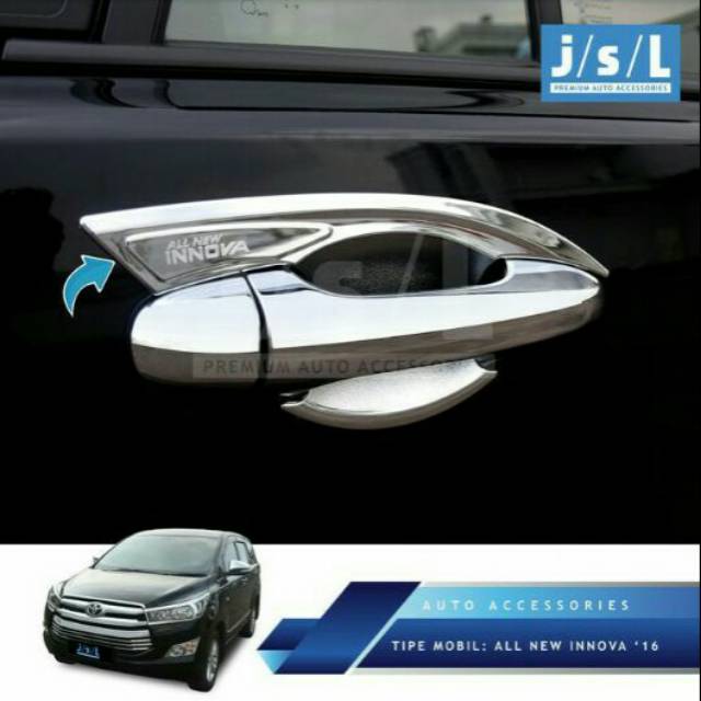 Jual INNOVA 16 REBORN Outer Handle Mangkok Pintu ELEGANT 4pcs Chrome JSL | Shopee Indonesia