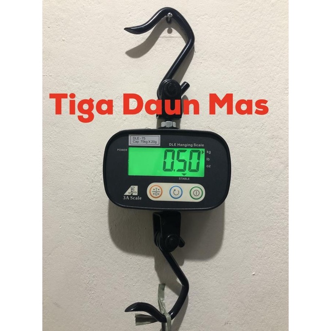 Jual Timbangan gantung DLE 75 / Crane Scale/Timbangan gantung digital ...