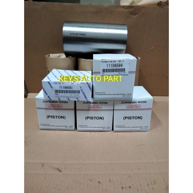 Jual liner kit/liner set/boring komplite mitsubishi triton 2,5 2500cc ...