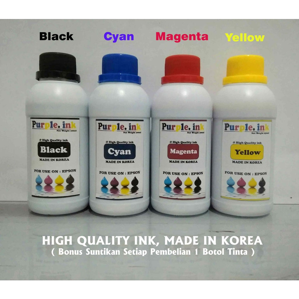 Jual Tinta Refill / Isi Ulang Printer Epson Purple ink - isi 250ml ...