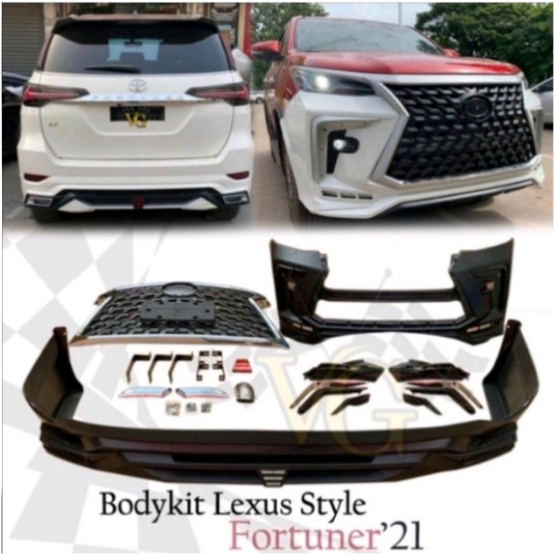Jual Bodykit full bumper all new fortuner 2020 2021 LEXUS Style + cat ...