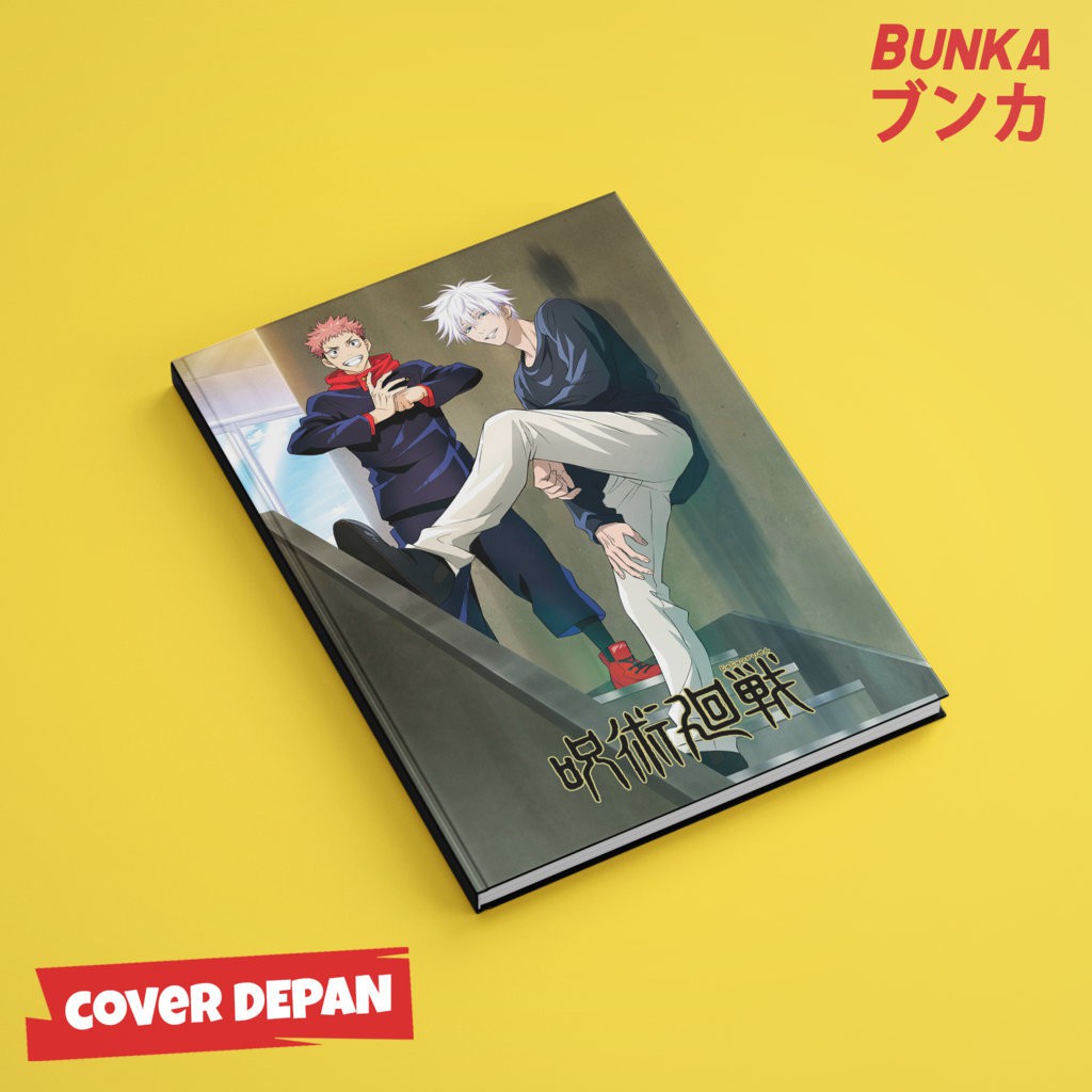 Jual Notebook Anime Jujutsu Kaisen Itadori Yuji Satoru Gojo Hardcover ...