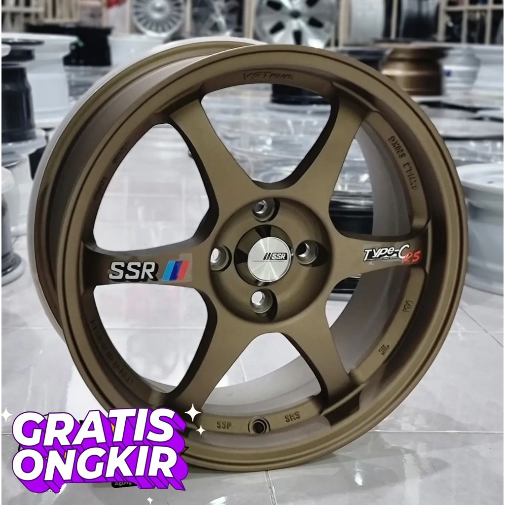 Jual velg R16 SSR Type C Lebar 7 Pcd 4-100 Et 40 velg mobil ring 16 SSR | Shopee Indonesia