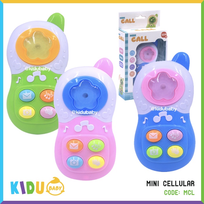 Jual Mainan Telephone Anak Mini Celullar Kidu Baby | Shopee Indonesia