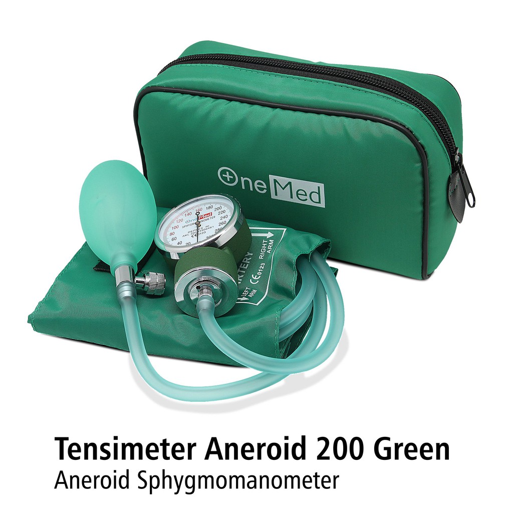 Jual Onemed Tensimeter Aneroid Tensi 200 Green OJ | Shopee Indonesia