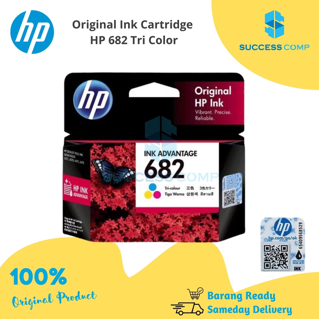 Jual Tinta HP 682 Color Original Catridge | Shopee Indonesia