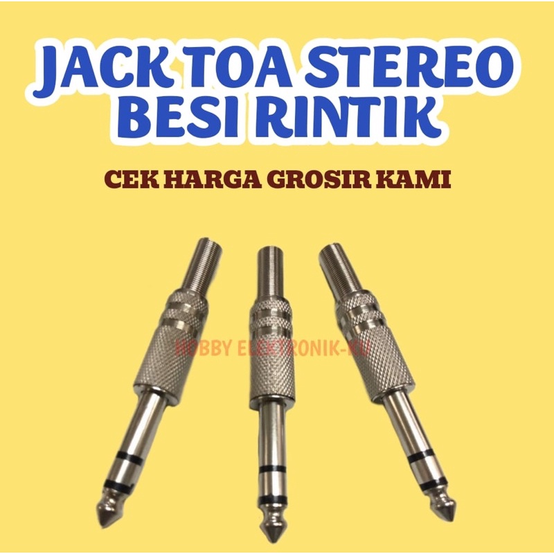 Jual JACK TOA STEREO BESI RINTIK | Shopee Indonesia