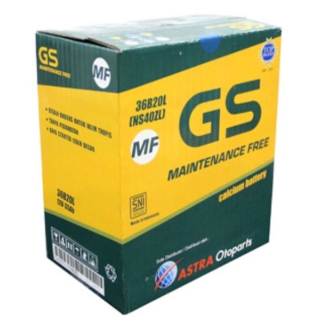 Jual Aki GS MF NS40ZL Accu Astra Kering | Shopee Indonesia