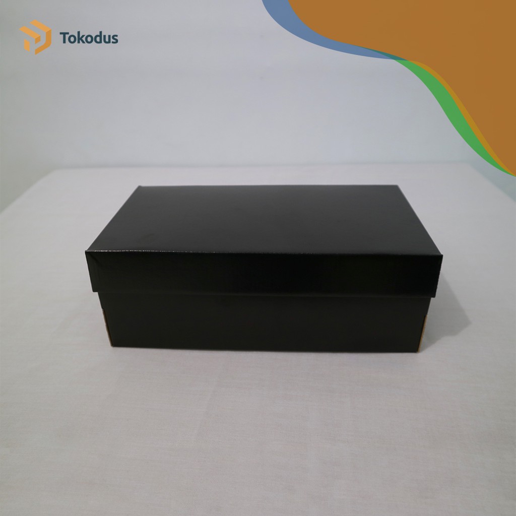 Jual Kardus Box Sepatu 29x16x10.5 cm Warna Hitam Die Cut (Bisa Custom ...