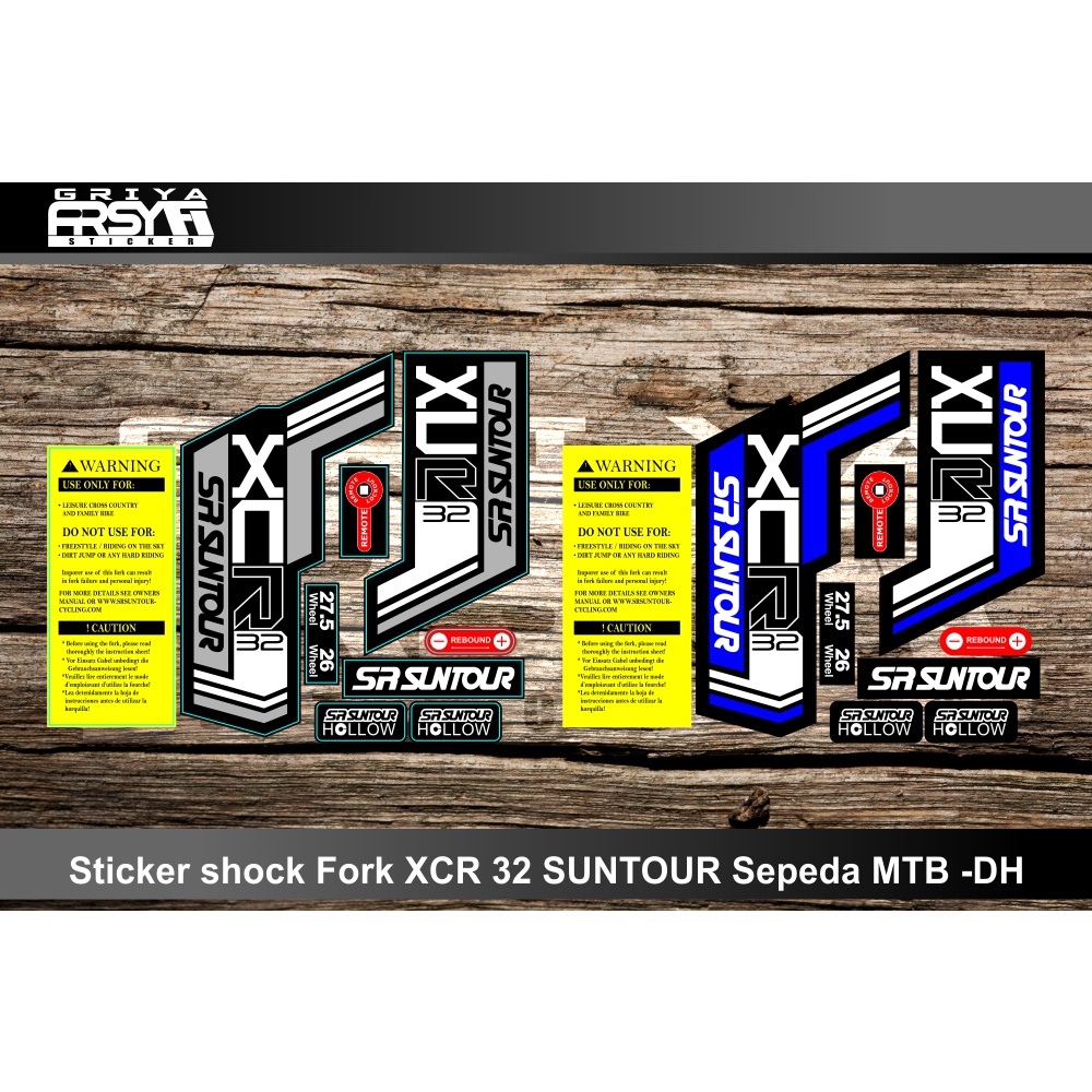 Jual Decal Sticker Shox Sepeda MTB DH XCR32 SUNTOUR sepeda | Shopee ...